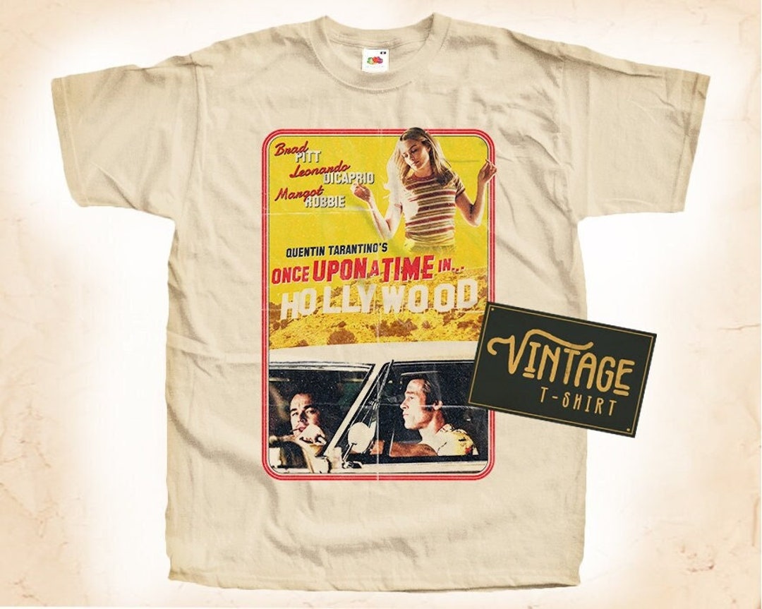 Once Upon a Time in Hollywood V2 Tshirt Vintage Natural Color Men's ...