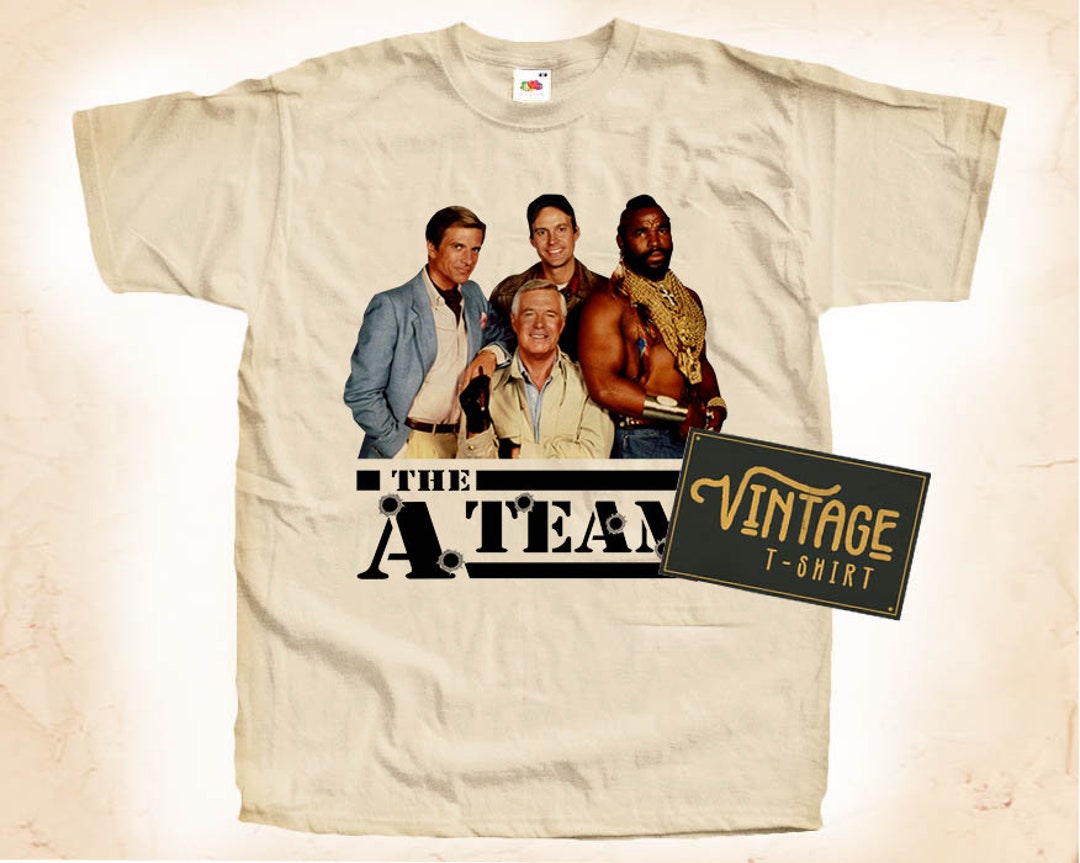 The A-team V3 Tshirt Vintage Natural Color Men's Tshirt DTG Digital ...
