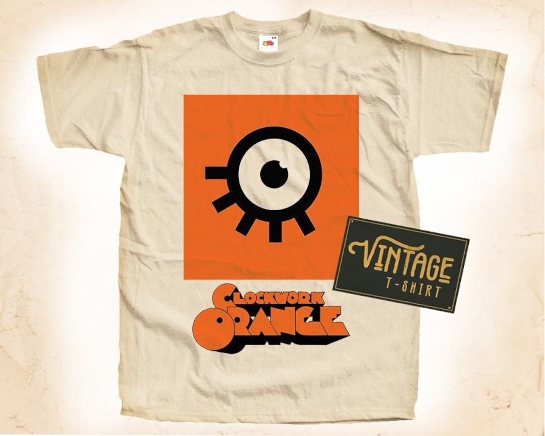 A Clockwork Orange V2 Tshirt Vintage Natural Color Men's Tshirt DTG ...