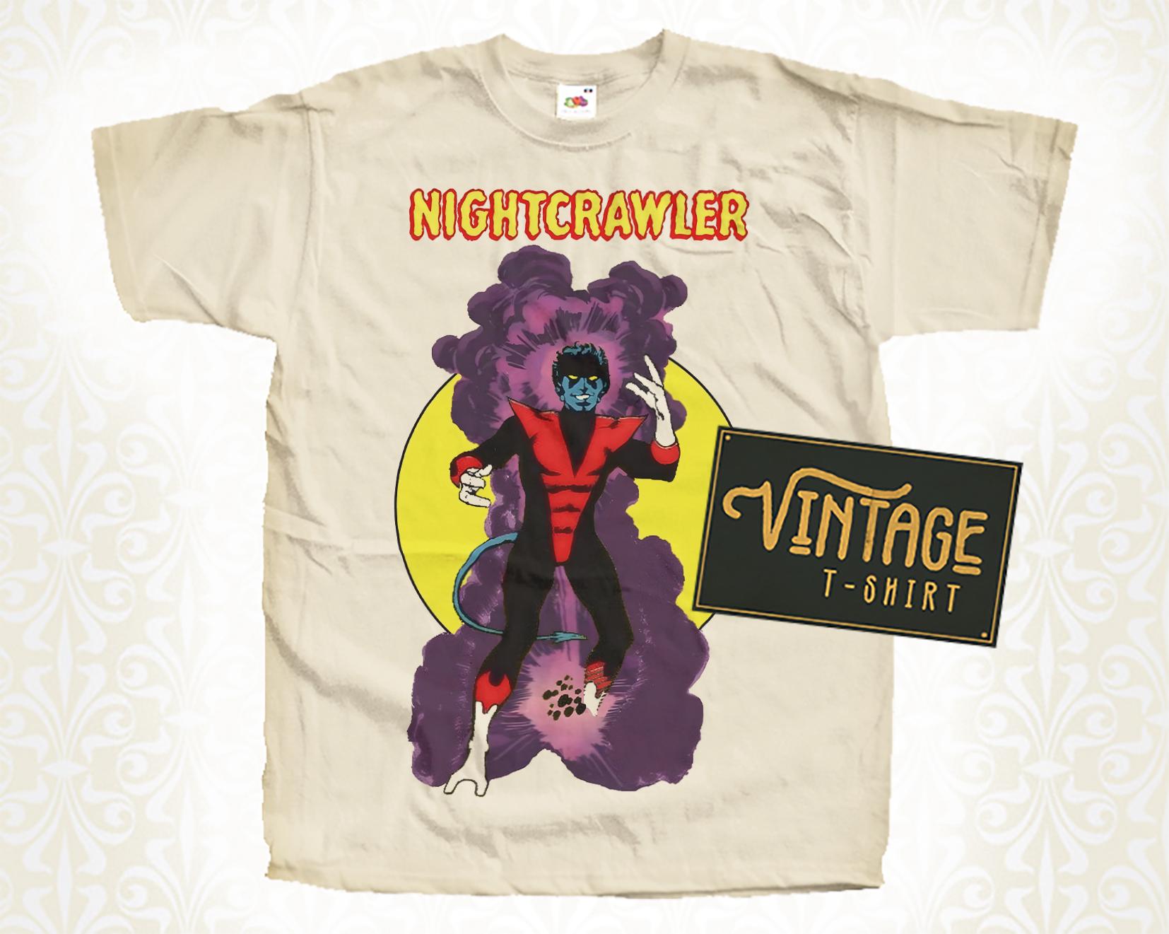 Nightcrawler V1 - Tshirt Vintage Natural Color Men's Tshirt DTG Digital ...