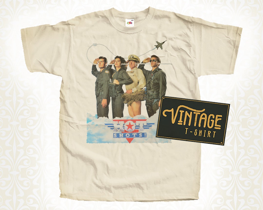 Hot Shots V3 Tshirt Vintage Natural Color Men's Tshirt DTG Digital ...