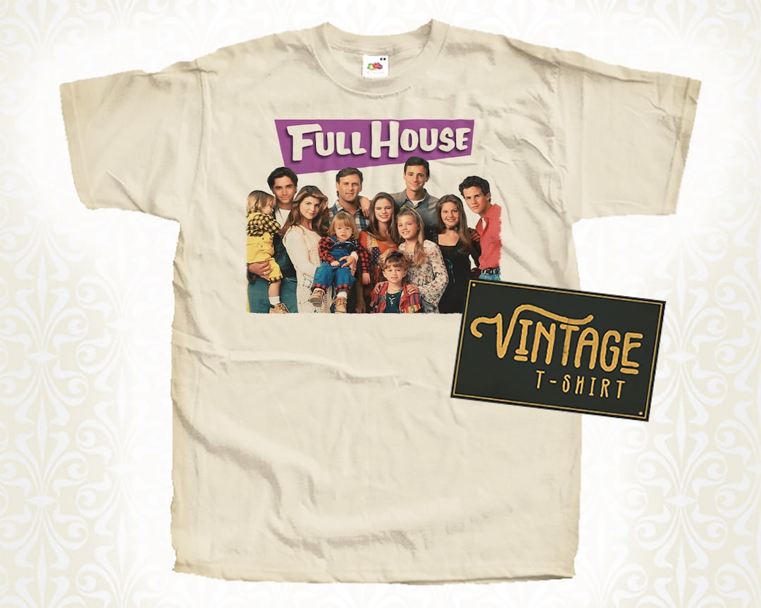 Full House V6 Tshirt Vintage Natural Color Men's Tshirt DTG Digital ...
