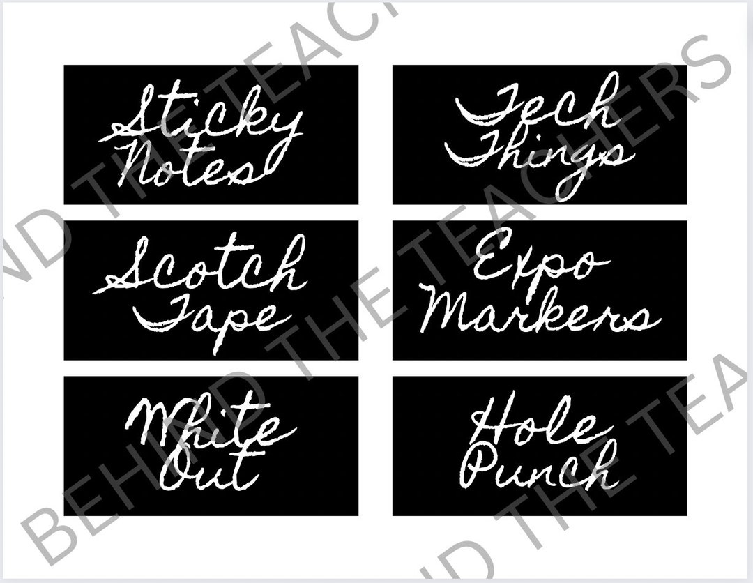 3rd Grade Cursive Teacher Toolbox Labels - Etsy