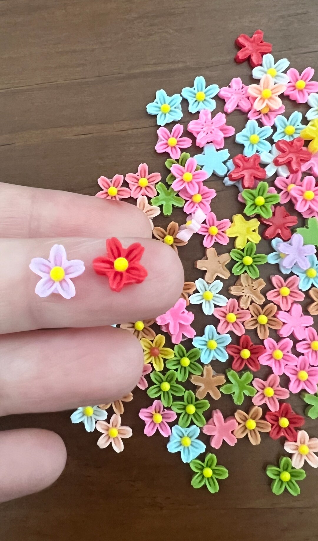19 Piece Tiny Kawaii Flatback Flower Charms for Slime and Nail Art - Etsy