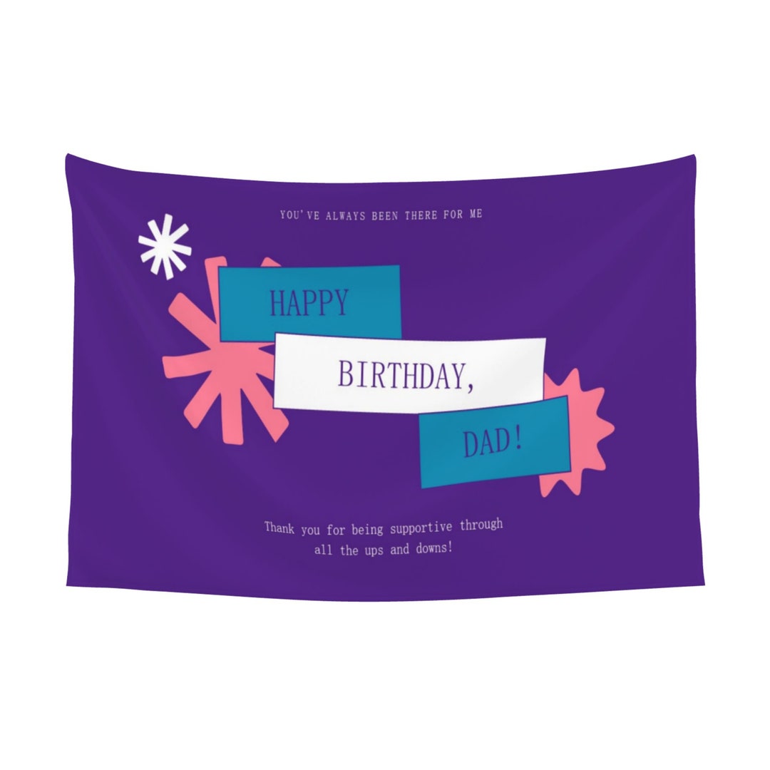Happy Birthday Dad Wall Hanging Birthday Wall Hanging for Dad Perfect ...