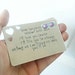 Wallet Insert Personalized Hand Stamped Wallet Insert Custom Quote ...