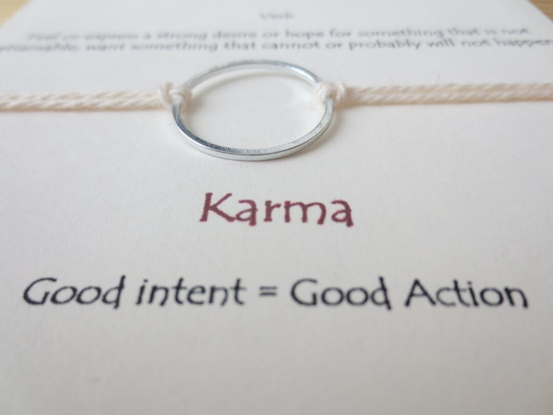 Karma Circle Wish Bracelet Three Wishes Bracelet Birthday Wish Bracelet ...