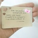 Wallet Insert Personalized Hand Stamped Wallet Insert Custom Quote ...