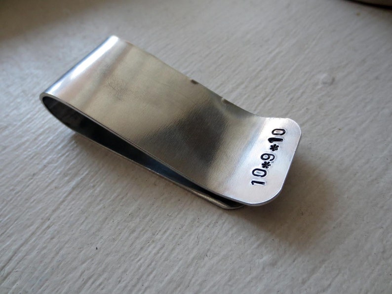 Money Clip Monogrammed Personalized Money Clip Custom Hand - Etsy