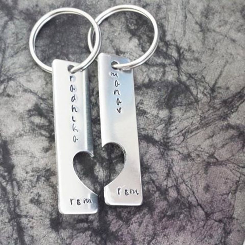 All of Me Loves All of You His and Hers Personalized Keychain | Etsy