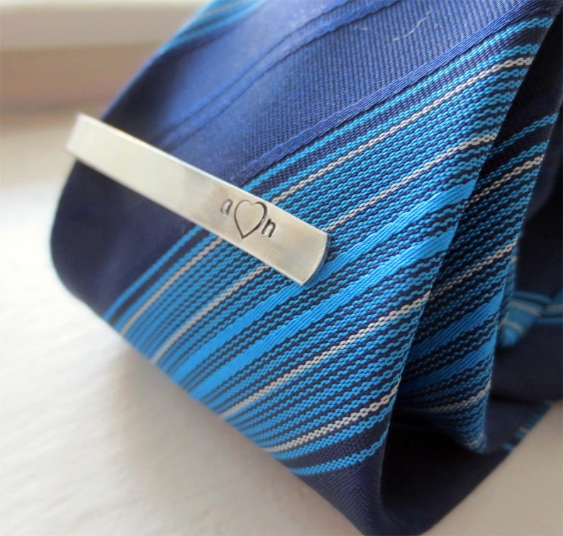 Monogrammed Personalized Tie Bar Groomsmen Gift Father Dad - Etsy