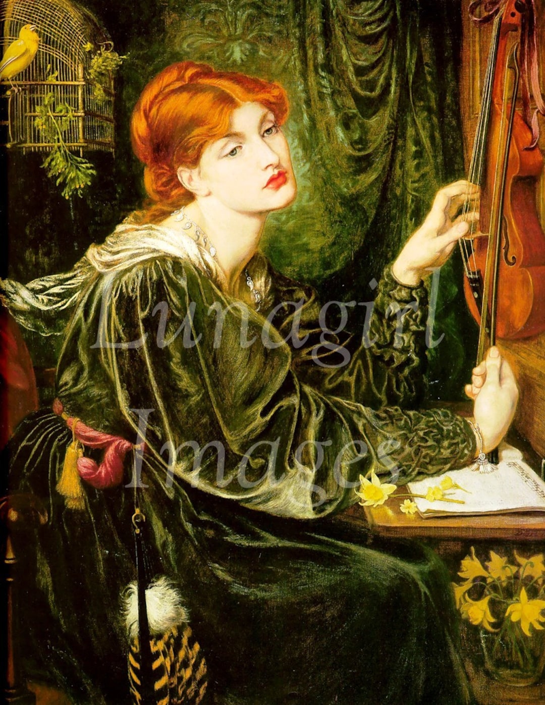 PRERAPHAELITE ART 300 Vintage Images, Waterhouse Rossetti Paintings ...