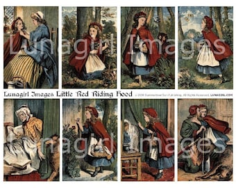 Antique Red Riding Hood - Etsy