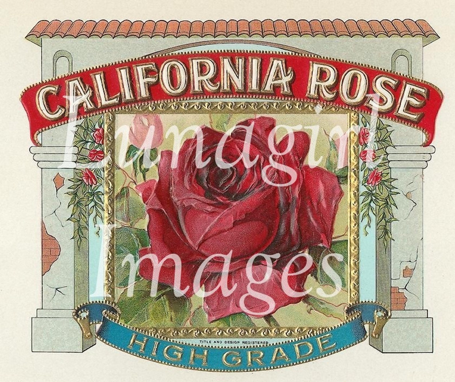 45 RED ROSES Vintage Images DOWNLOAD Flowers Floral Victorian - Etsy