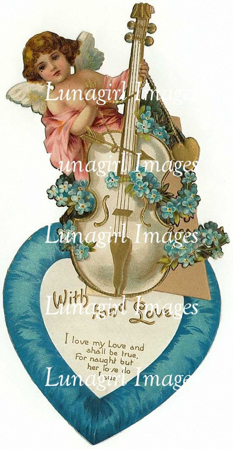 147 CHERUBS Cupid, Vintage VALENTINES Digital Ephemera, Victorian ...