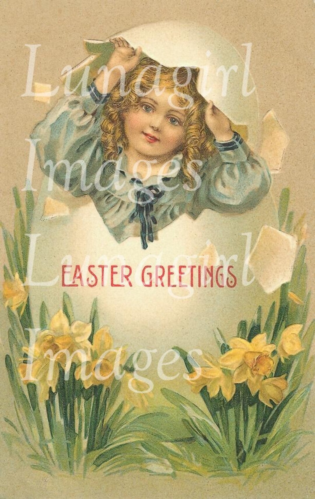 85 Vintage EASTER CHILDREN Digital Ephemera, Victorian Girls and Boys ...
