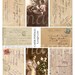 FRENCH WRITING 1, Digital Collage Sheet, Carte Postale Vintage Images ...