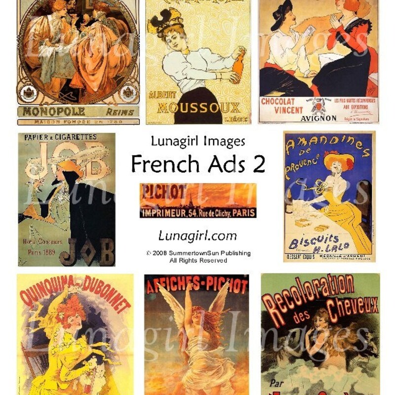 Vintage French Ads - Etsy