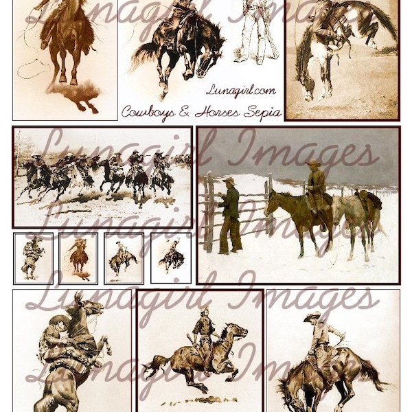 Western Collage - Etsy