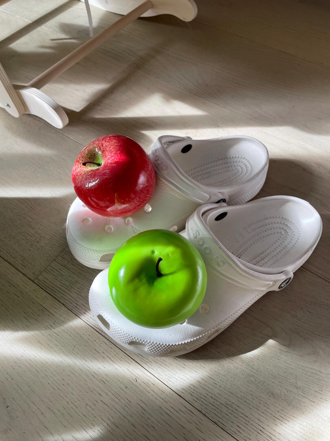 Big Apple Shoe Charms, 1 Pair, 3D Apple Shoe Charms - Etsy