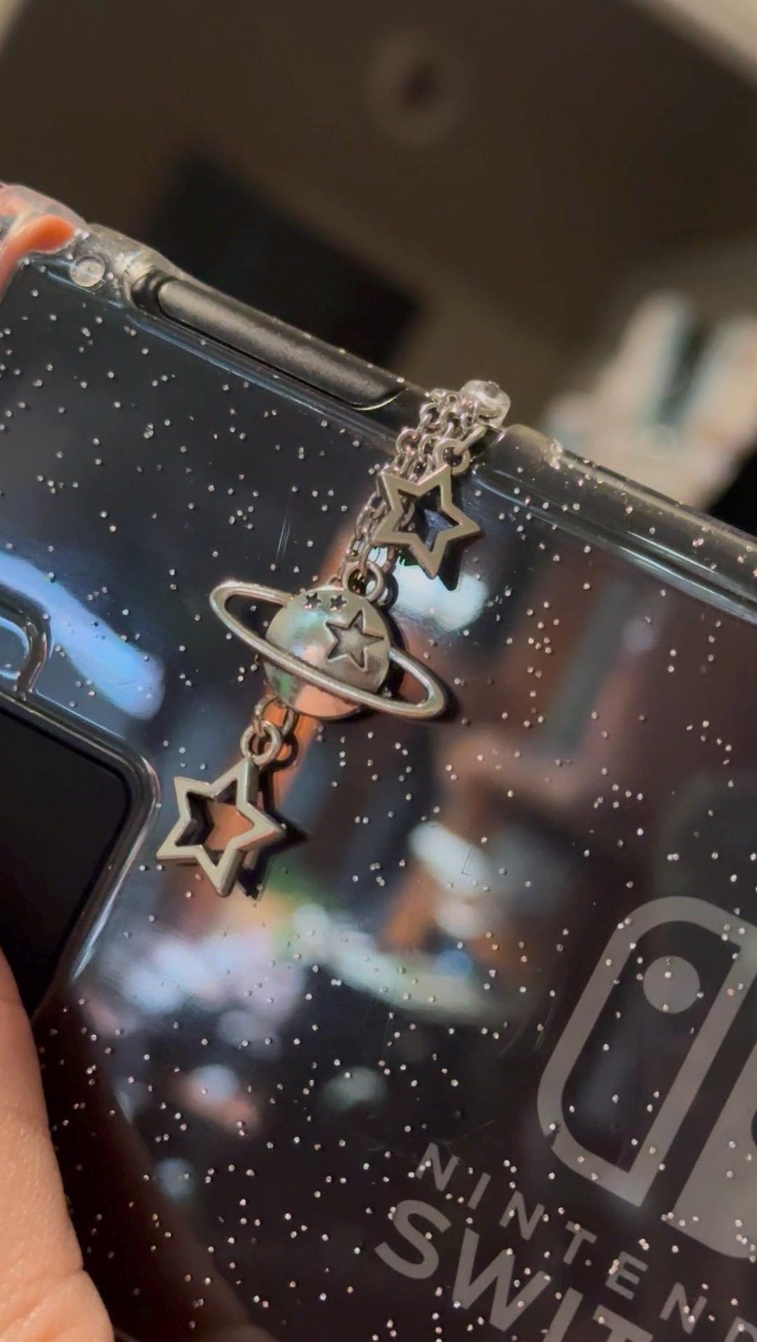 Saturn & Stars Dust Plug Charm for Nintendo Switch | Handmade - Etsy