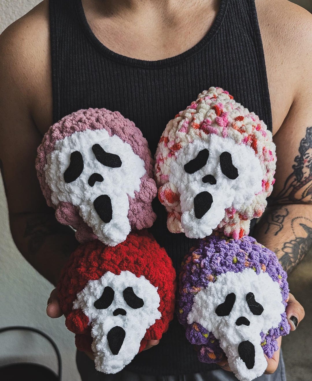 Halloween Crochet, Spooky Crochet, Ghost Face, Spooky Plushie, Eek ...