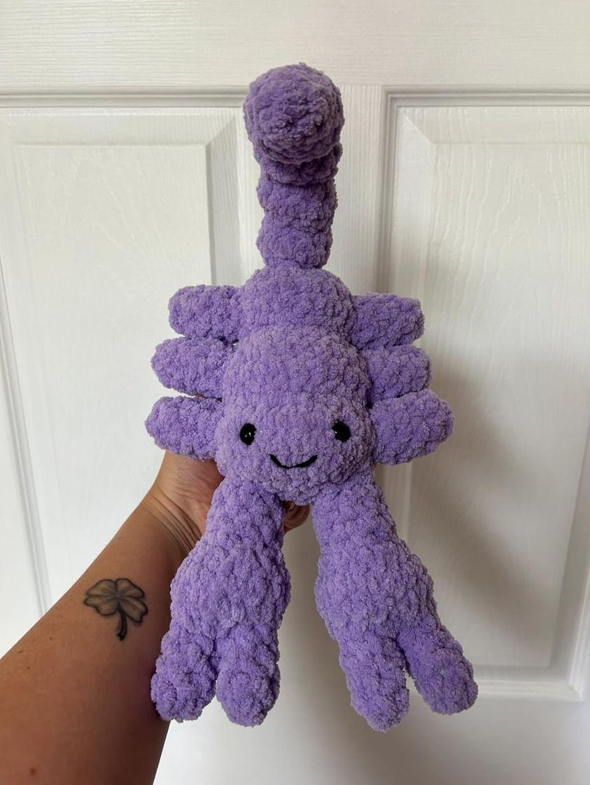 Sam the Scorpion Crochet Pattern, Low Sew Pattern, Plush C Therapy ...