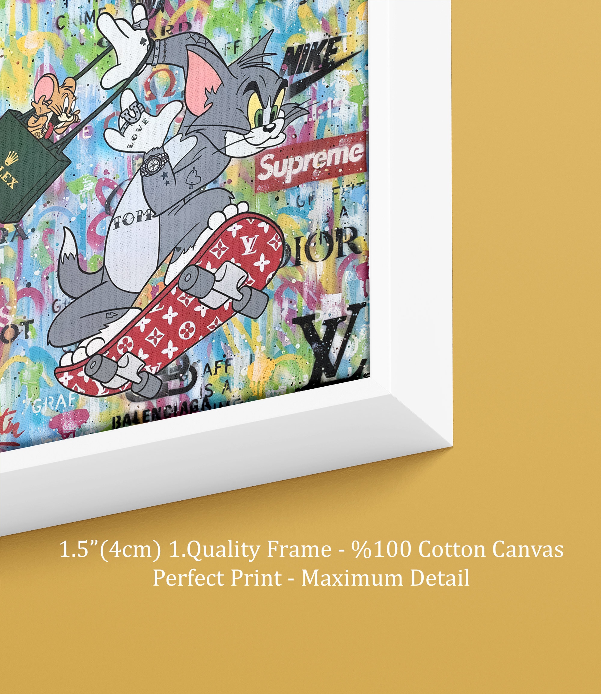 Graffiti Pop Art Tom and Jerry , Banksy Tom and Jerry Graffiti Luxury ...