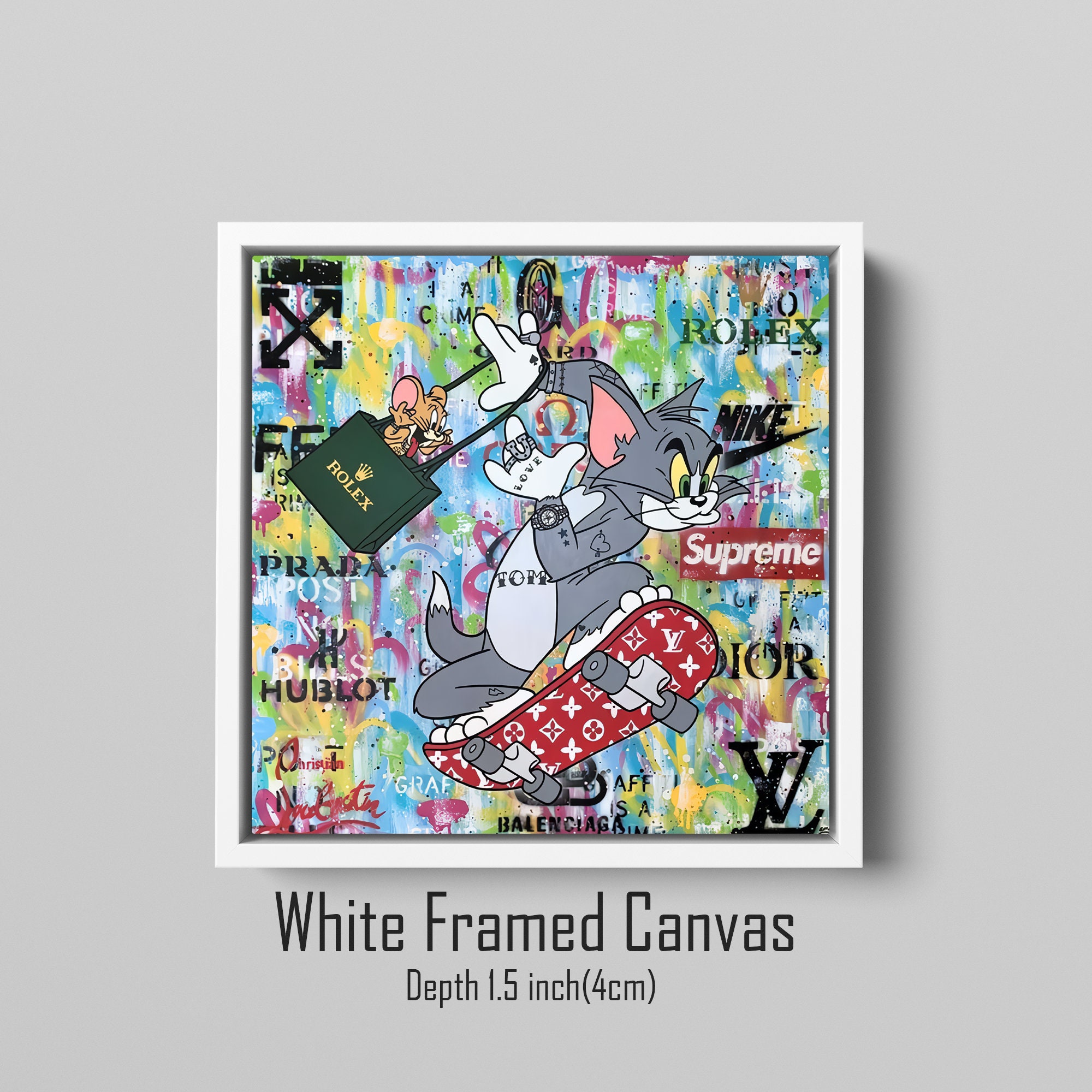 Graffiti Pop Art Tom and Jerry , Banksy Tom and Jerry Graffiti Luxury ...