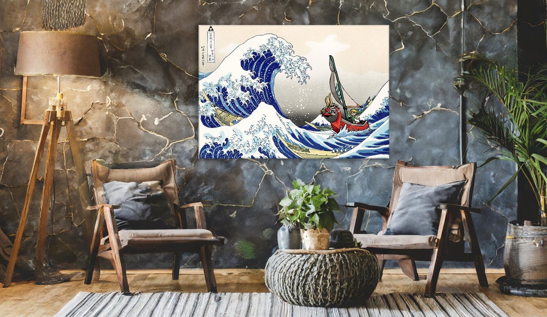 The Great Wave Zelda Canvas, the Legend of Zelda Windwaker, the Great ...