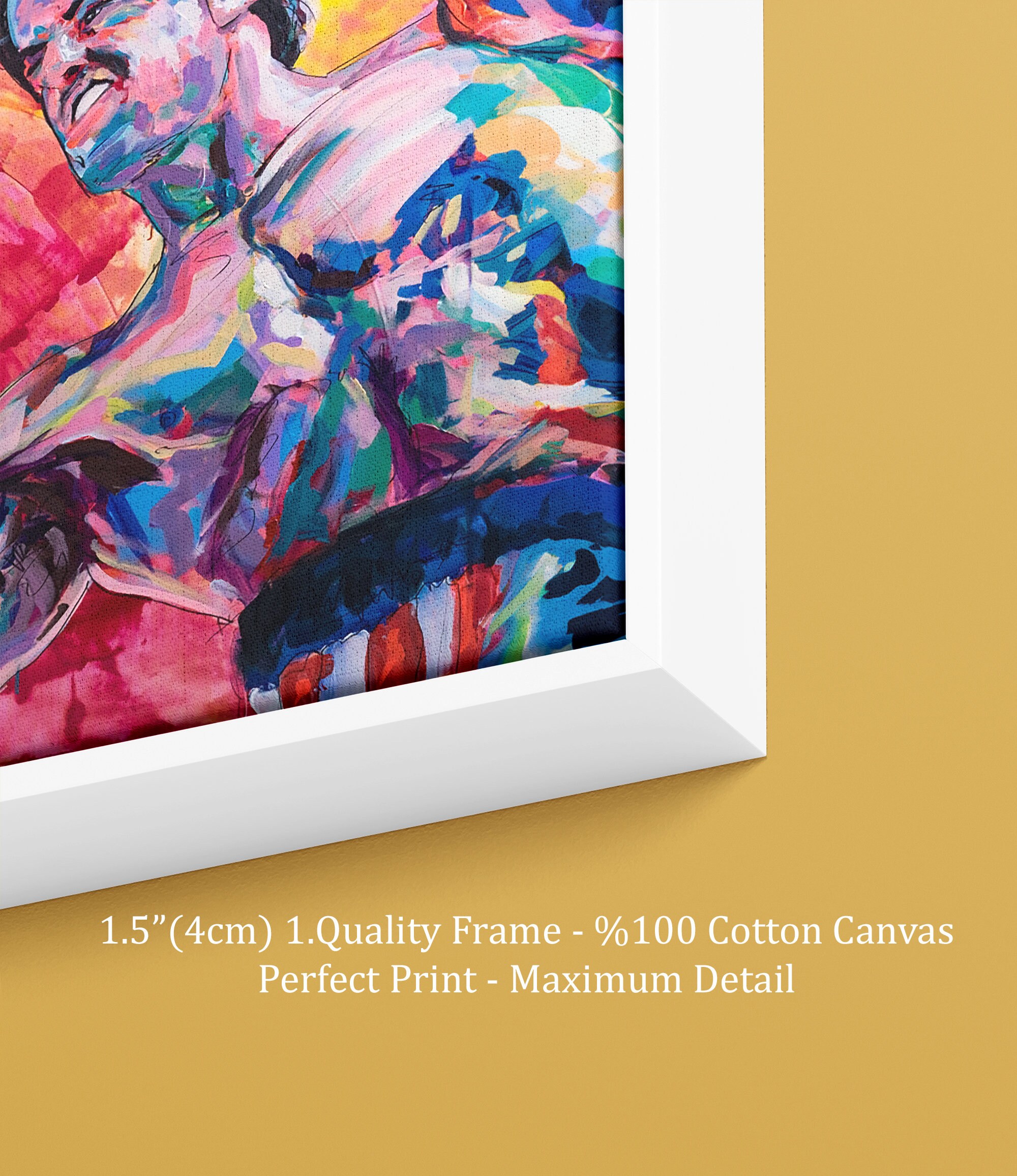 Rocky Balboa and Clubber Lang Boxing Match Canvas, Leroy Neiman Art ...