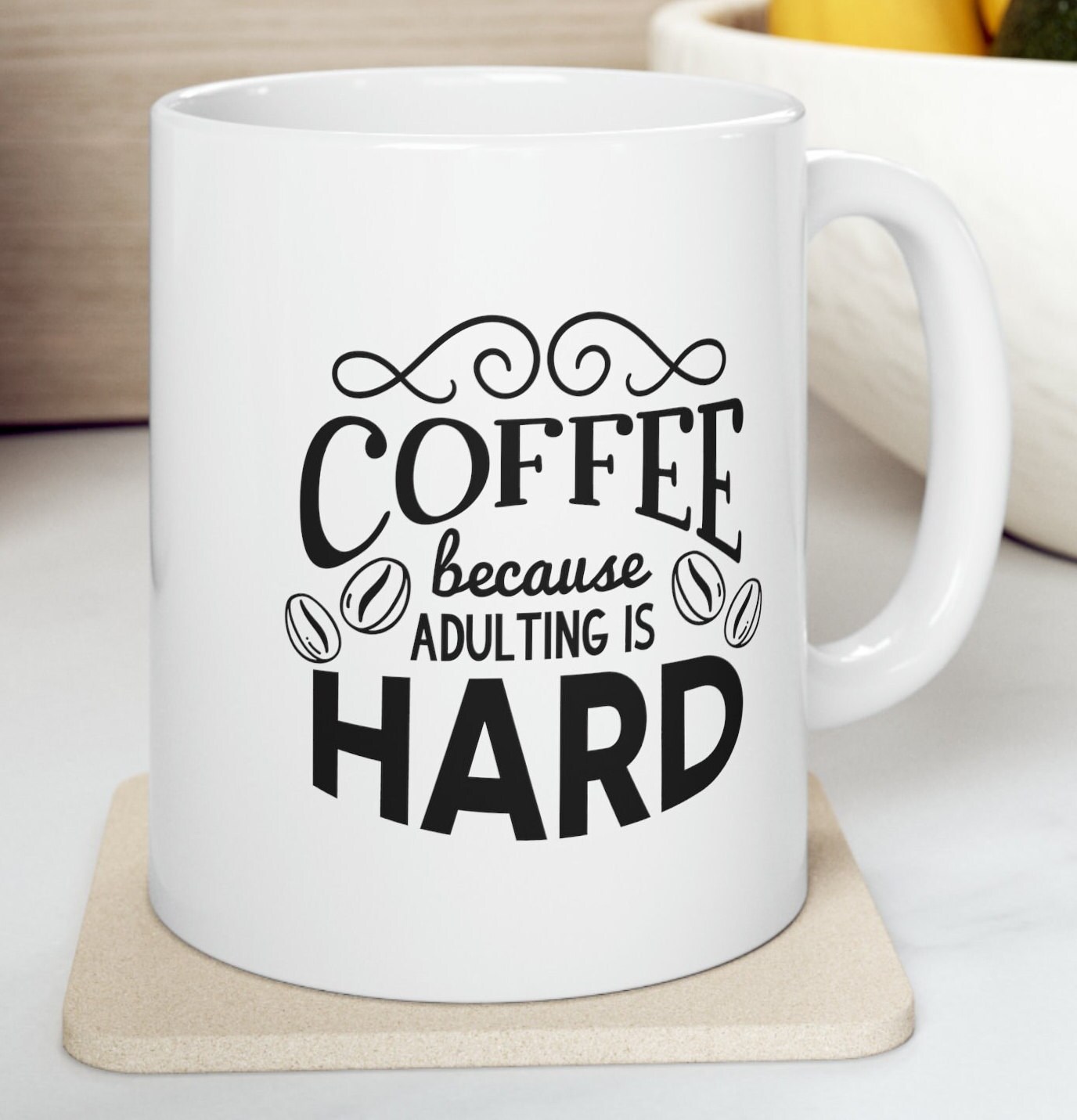 Adulting is Hard Coffee Mug, Funny Mug, Funny Gifts, Gifts for Her ...