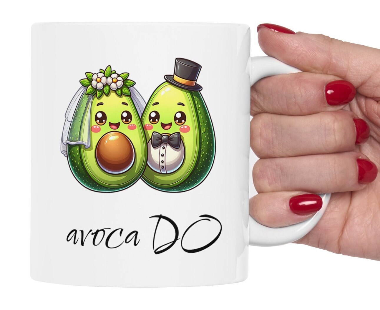 Avocado Mug, I Do Coffee Mug, Wedding Coffee Cup, Wedding Gift, Couple ...