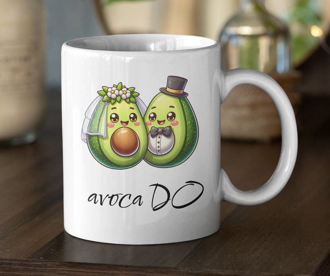 Avocado Mug, I Do Coffee Mug, Wedding Coffee Cup, Wedding Gift, Couple ...
