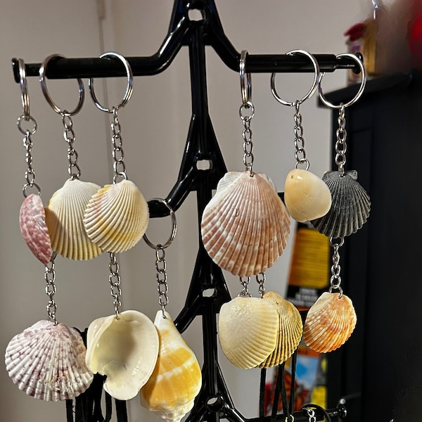 Sea Shell Keychain - Etsy