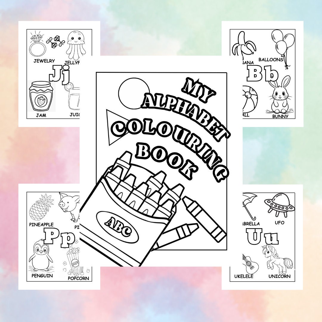 Alphabet Colouring Pages, Preschool Colouring Pages, Kids Activity ...