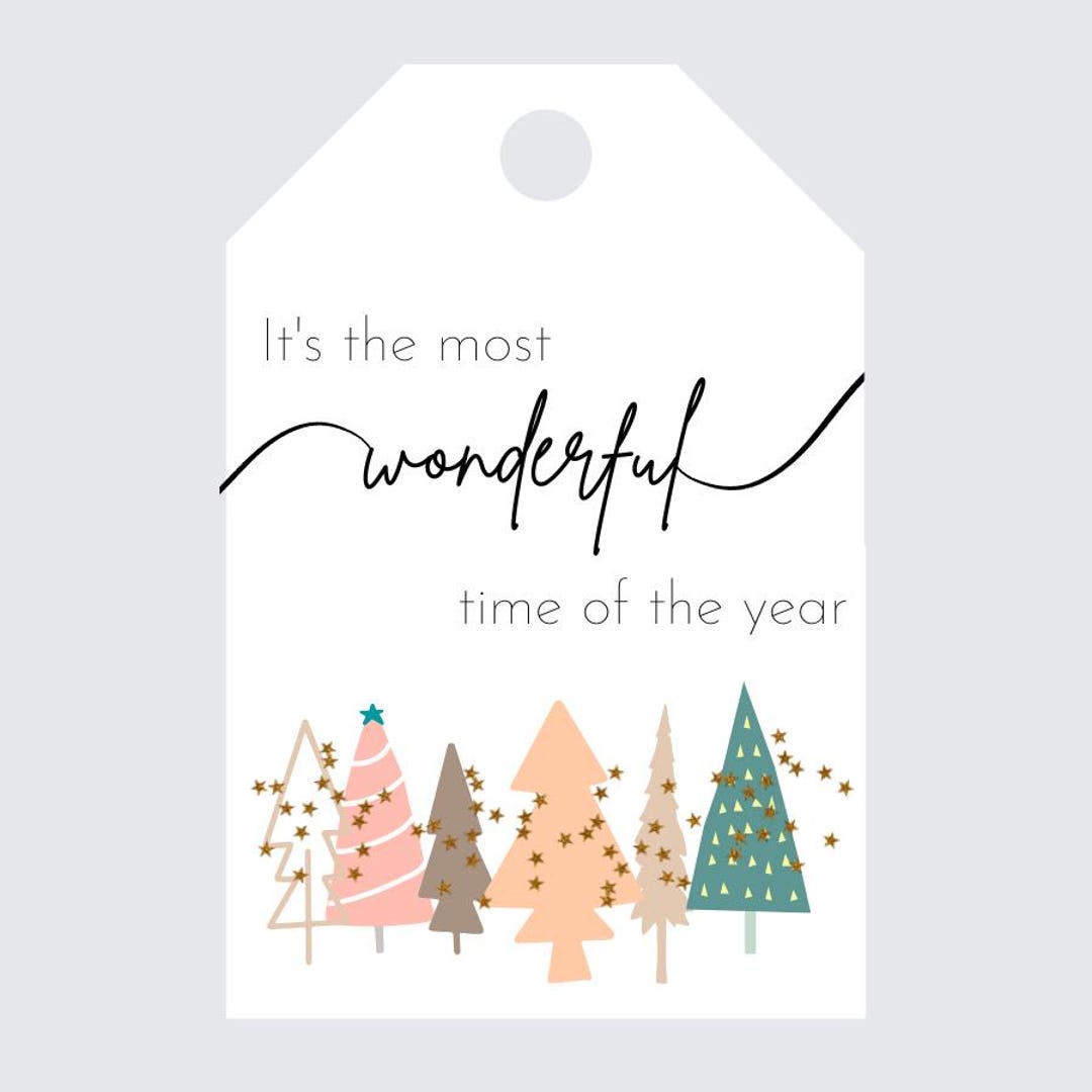 Personalized Gift Tags: the Most Wonderful Time of the Year | Christmas ...