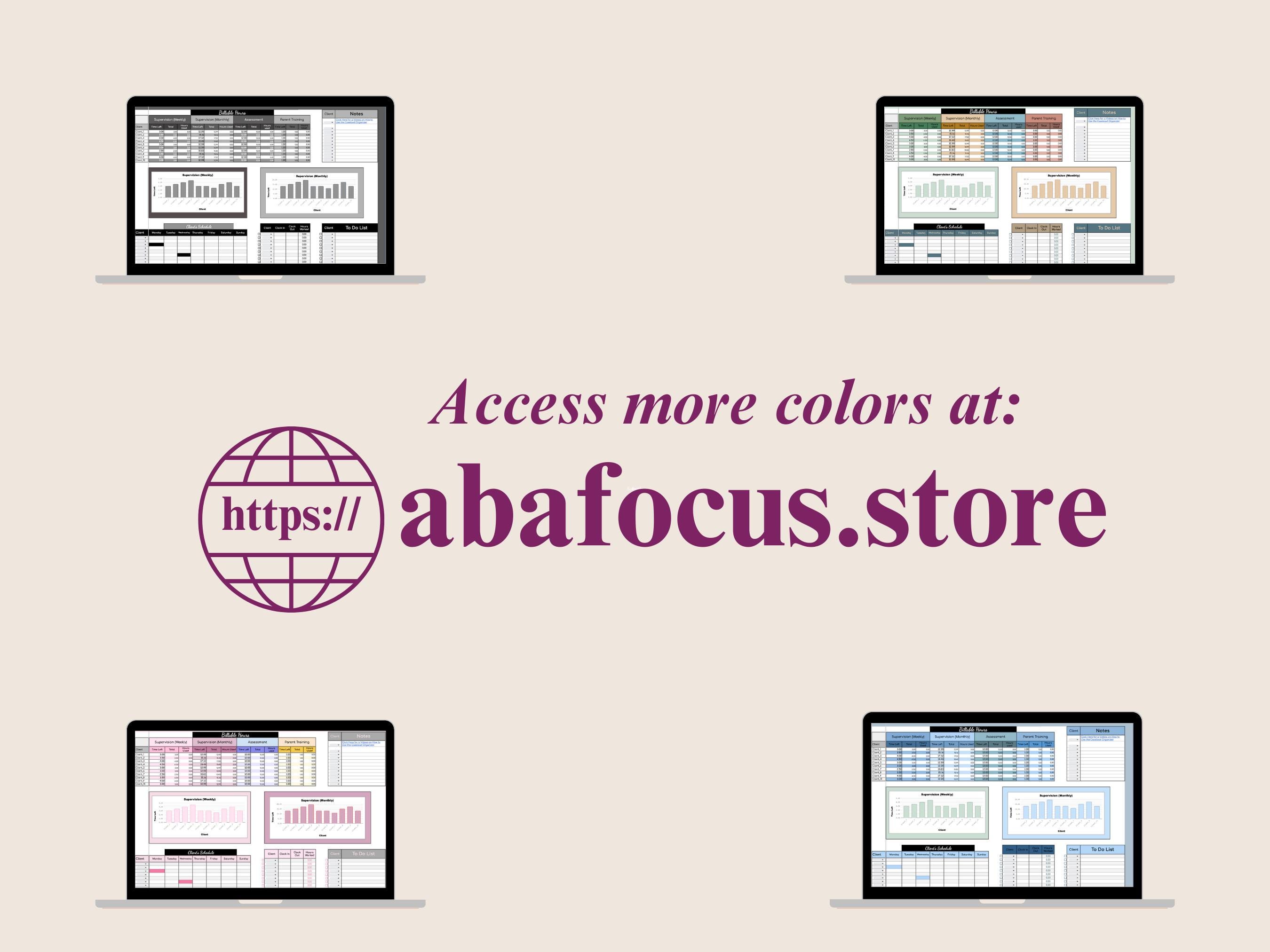 BCBA Caseload Organizer: All-in-one Google Sheet - Etsy