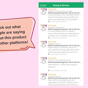 BCBA Caseload Organizer: All-in-one Google Sheet - Etsy