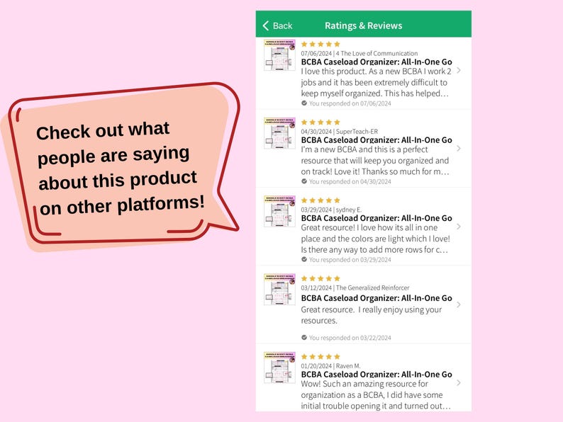 BCBA Caseload Organizer: All-in-one Google Sheet - Etsy