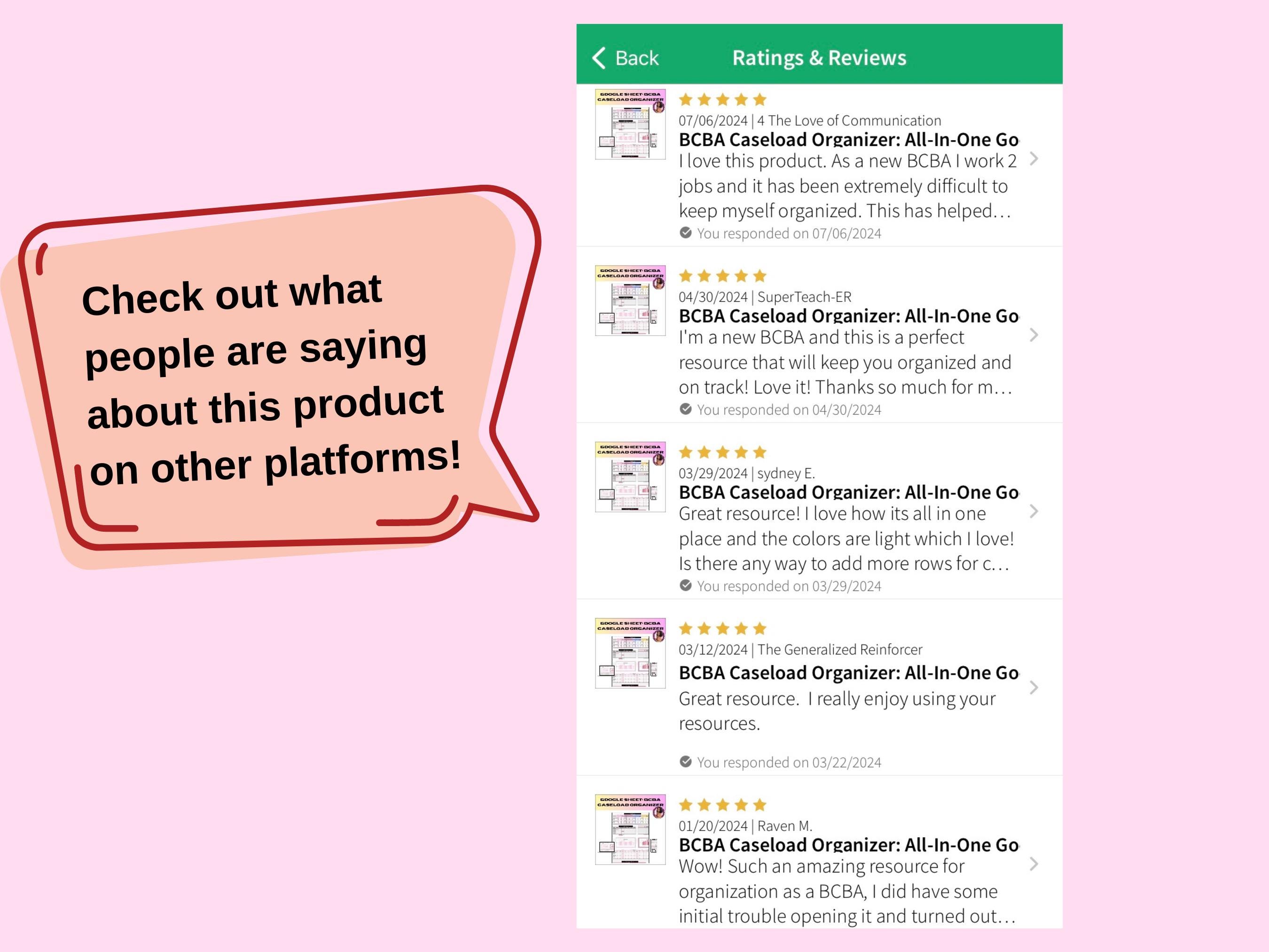 BCBA Caseload Organizer: All-in-one Google Sheet - Etsy