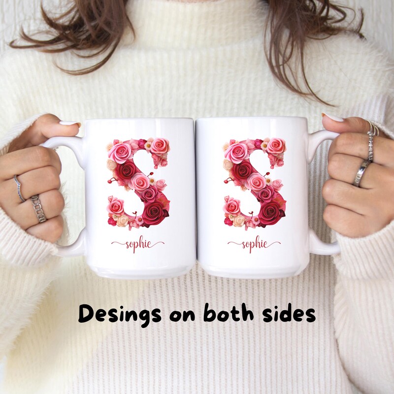 Initial Mugs - Etsy