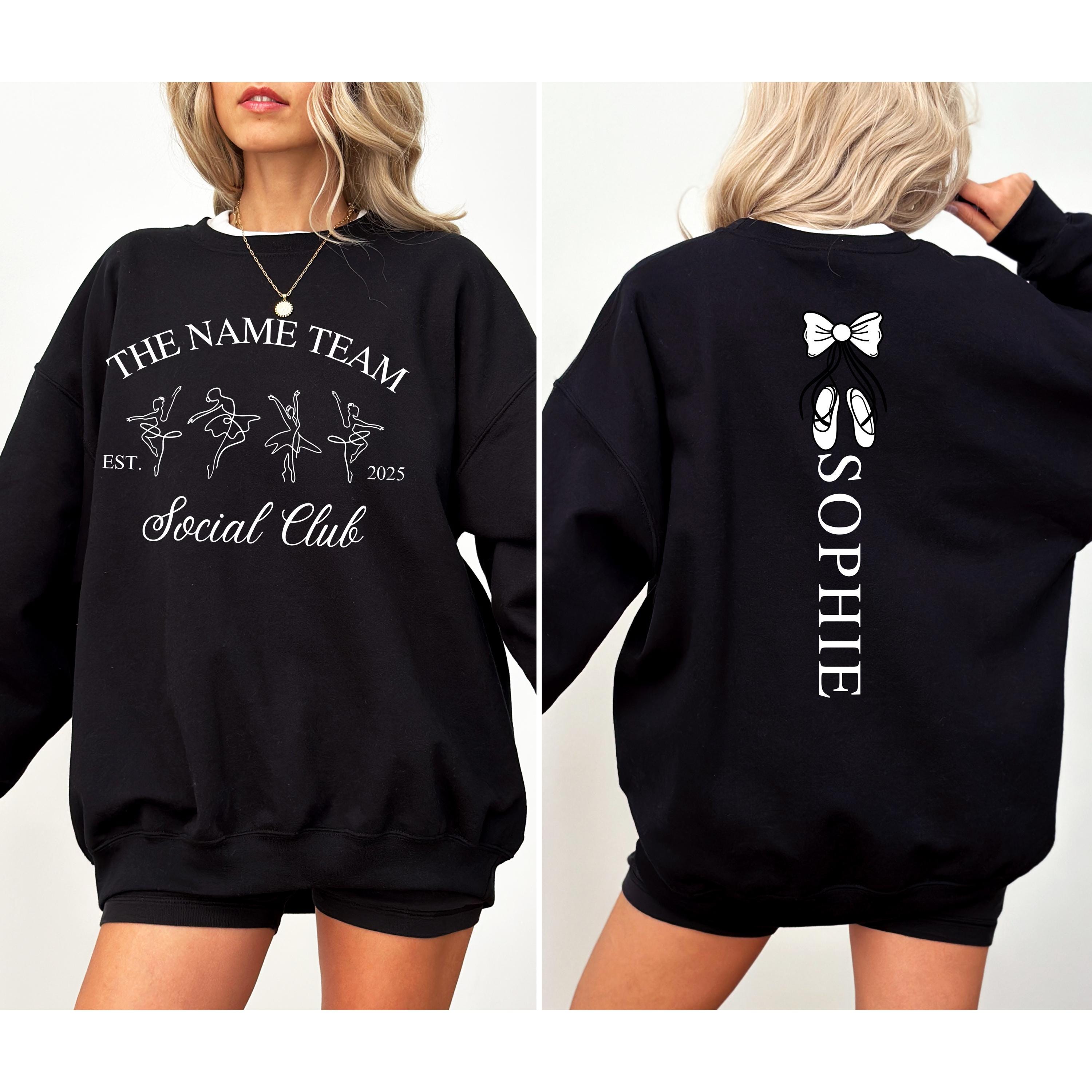 Custom Dance Team Sweatshirt, Personalized Ballet Gift, Custom ...