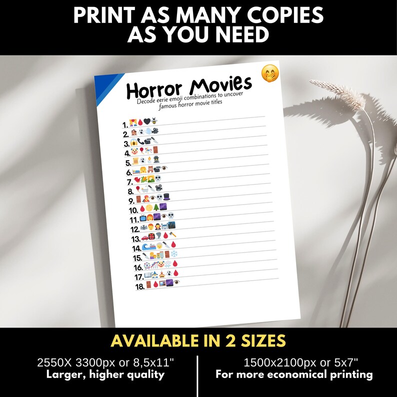 Emoji Movies Pictionary Games Bundle, Bridal & Birthday Party ...