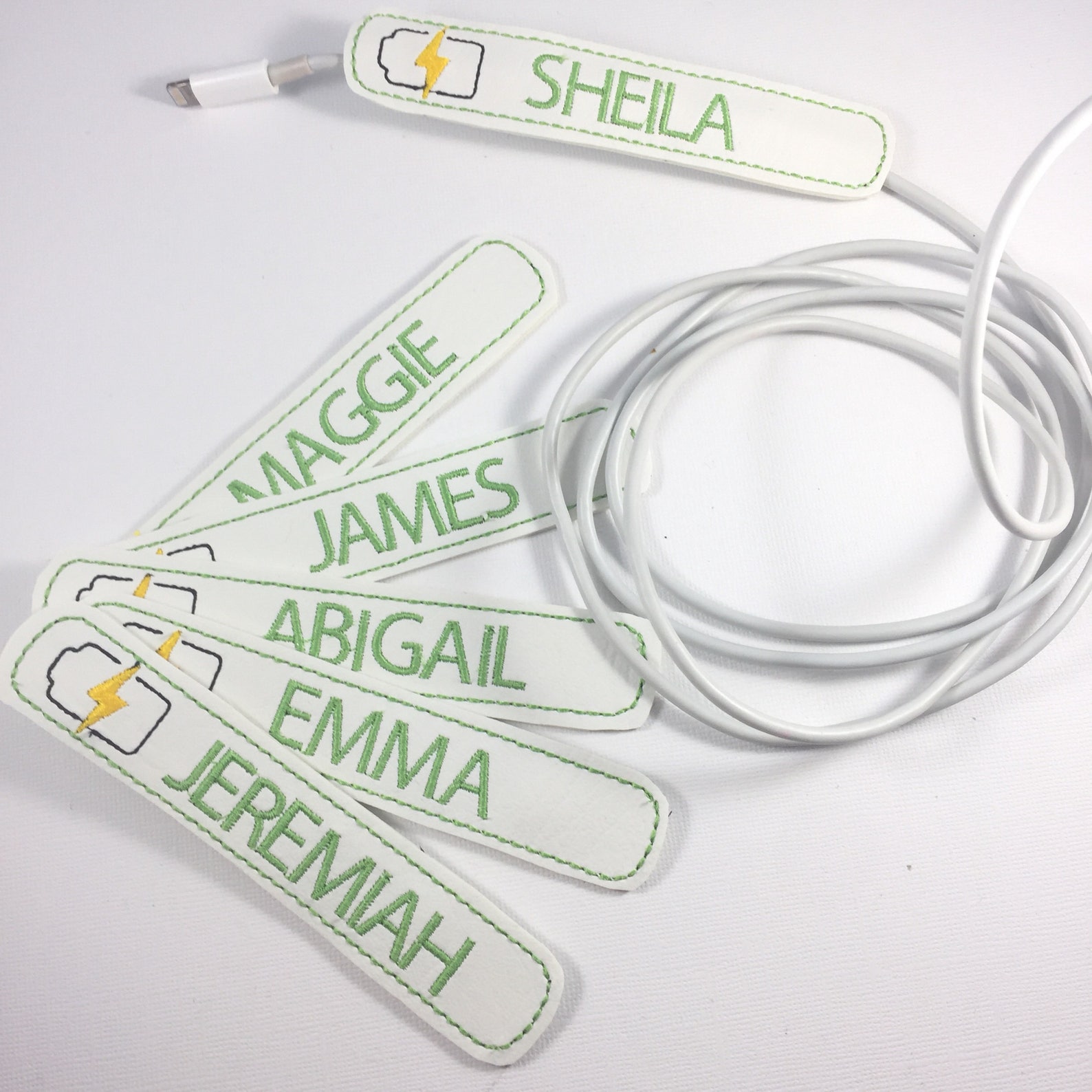 Personalized Phone Cable Label Cord Organizer Phone - Etsy