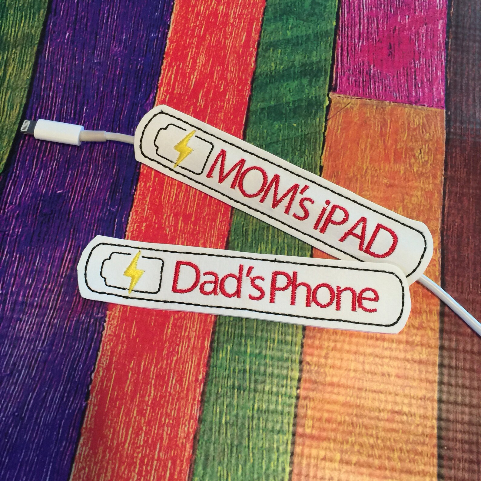 Personalized Phone Cable Label Cord Organizer Phone - Etsy