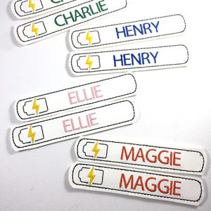 Personalized Phone Cable Label - Cord Organizer - Phone Accessories ...