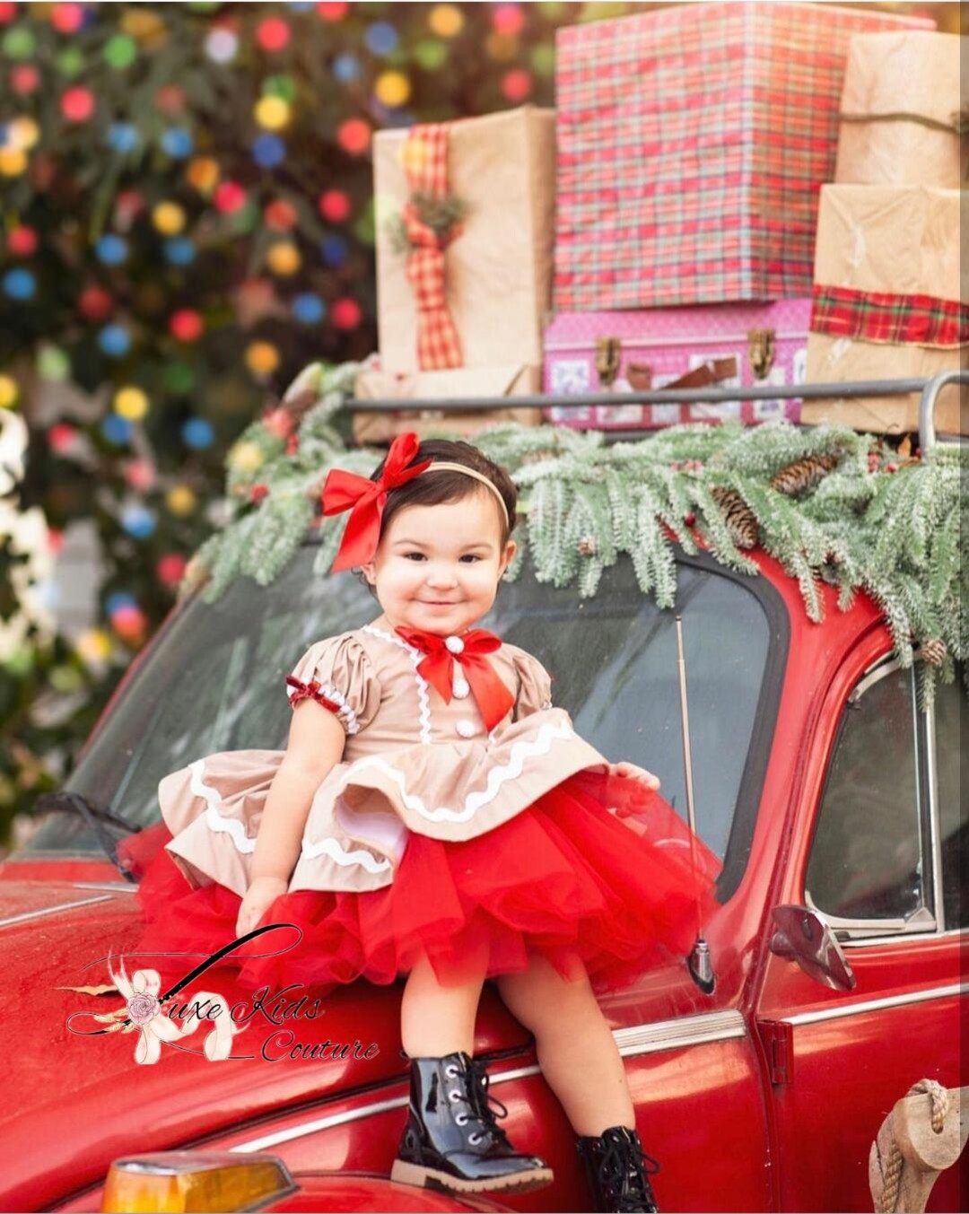 Gingerbread Girl Couture Christmas Dress With Tutu Skirt for Pageant ...