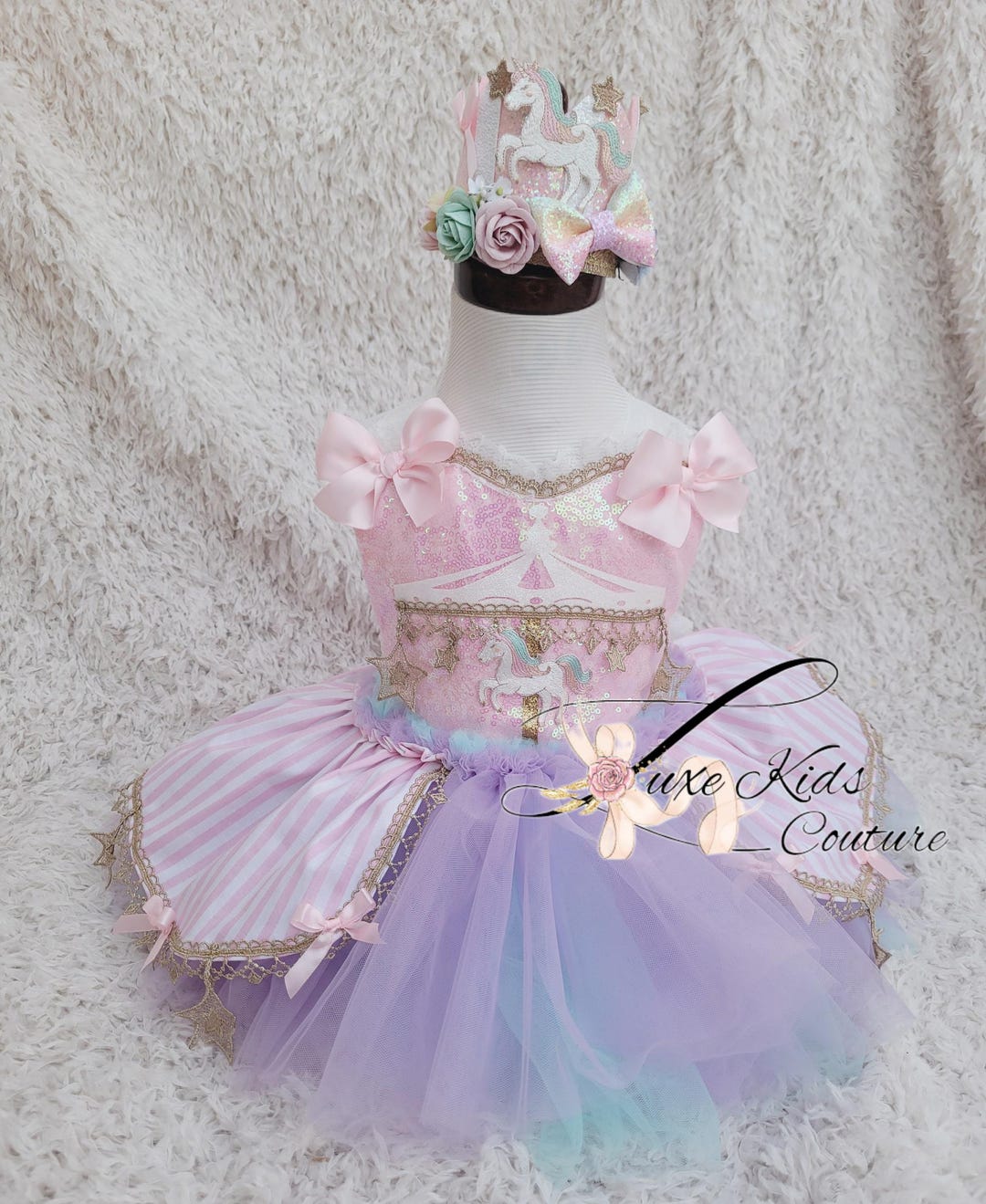 Vintage Unicorn Carousel Romper, Circus Tutu Dress, Carnival Outfit - Etsy