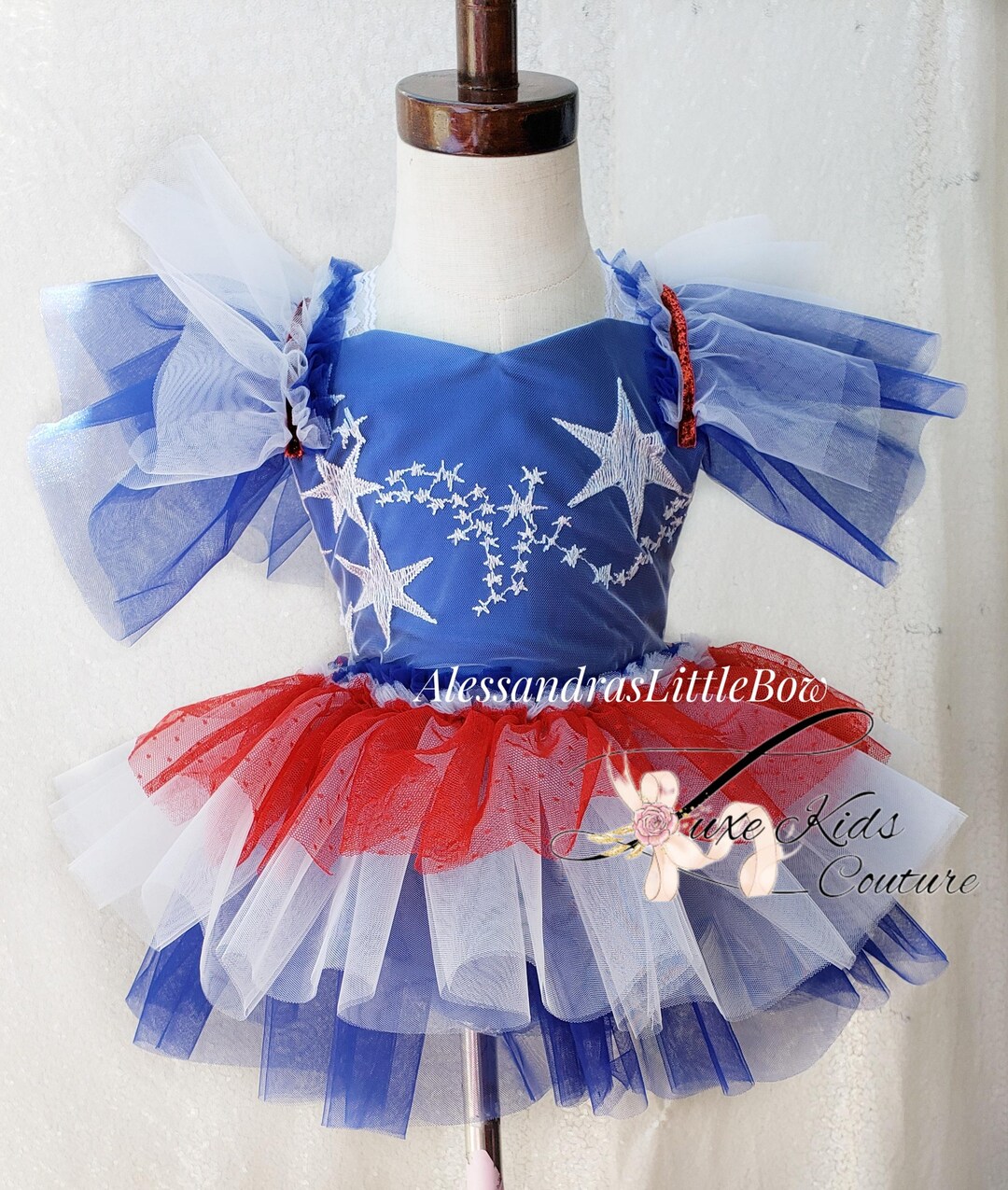 Lady Liberty Red, White and Blue Whimsical Romper, Miss America Dress ...